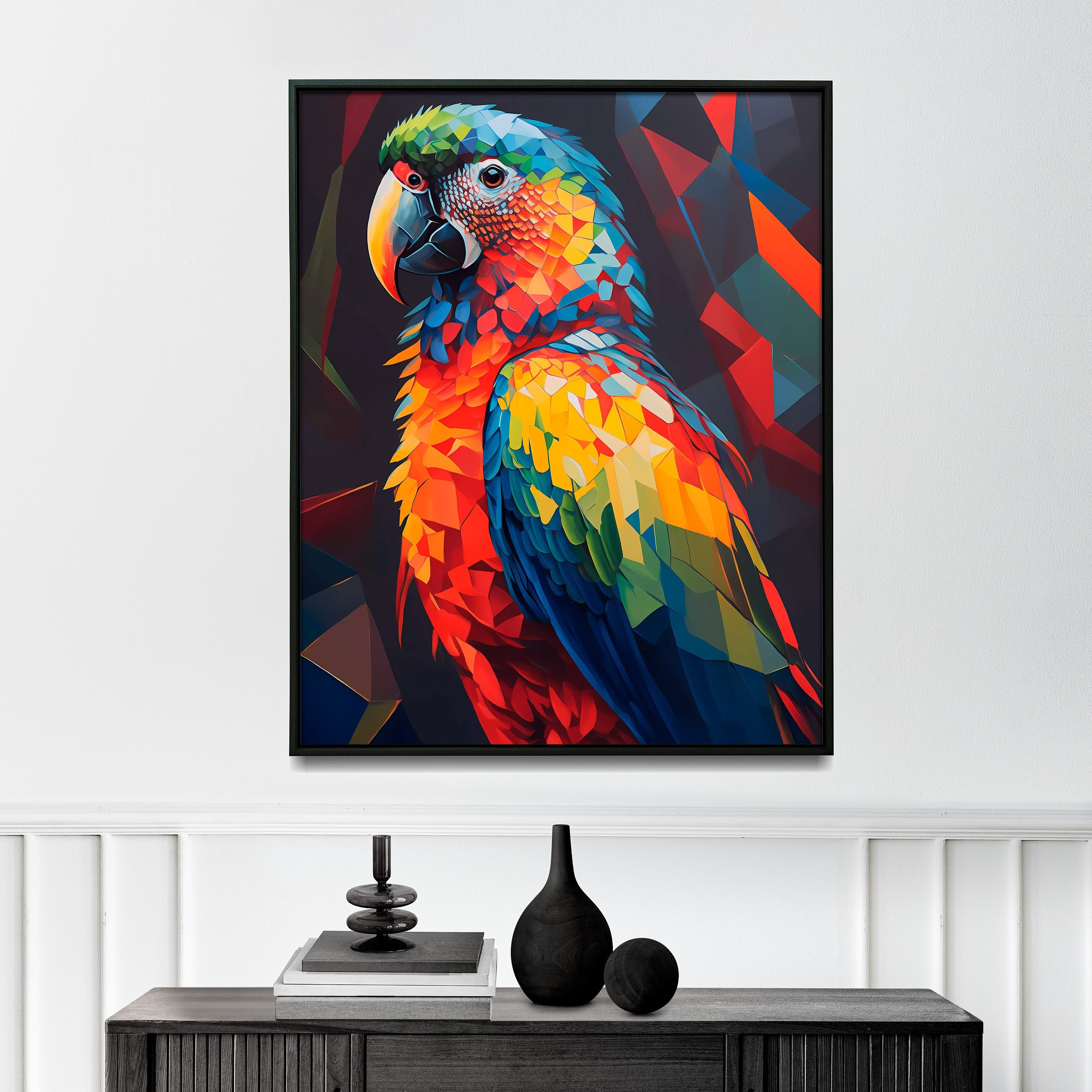 Abstract Parrot Painting