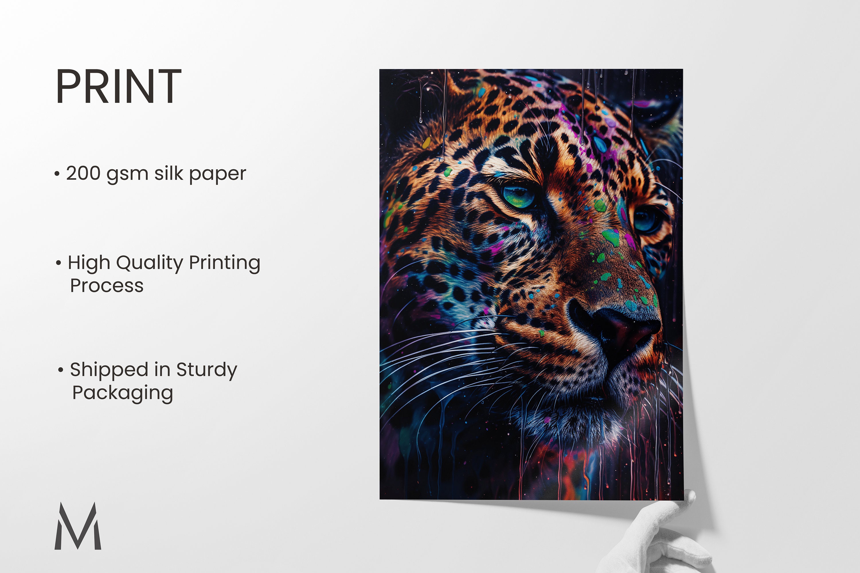 Colourful Abstract Jaguar Art Paint Splatter Jaguar Artwork - Etsy