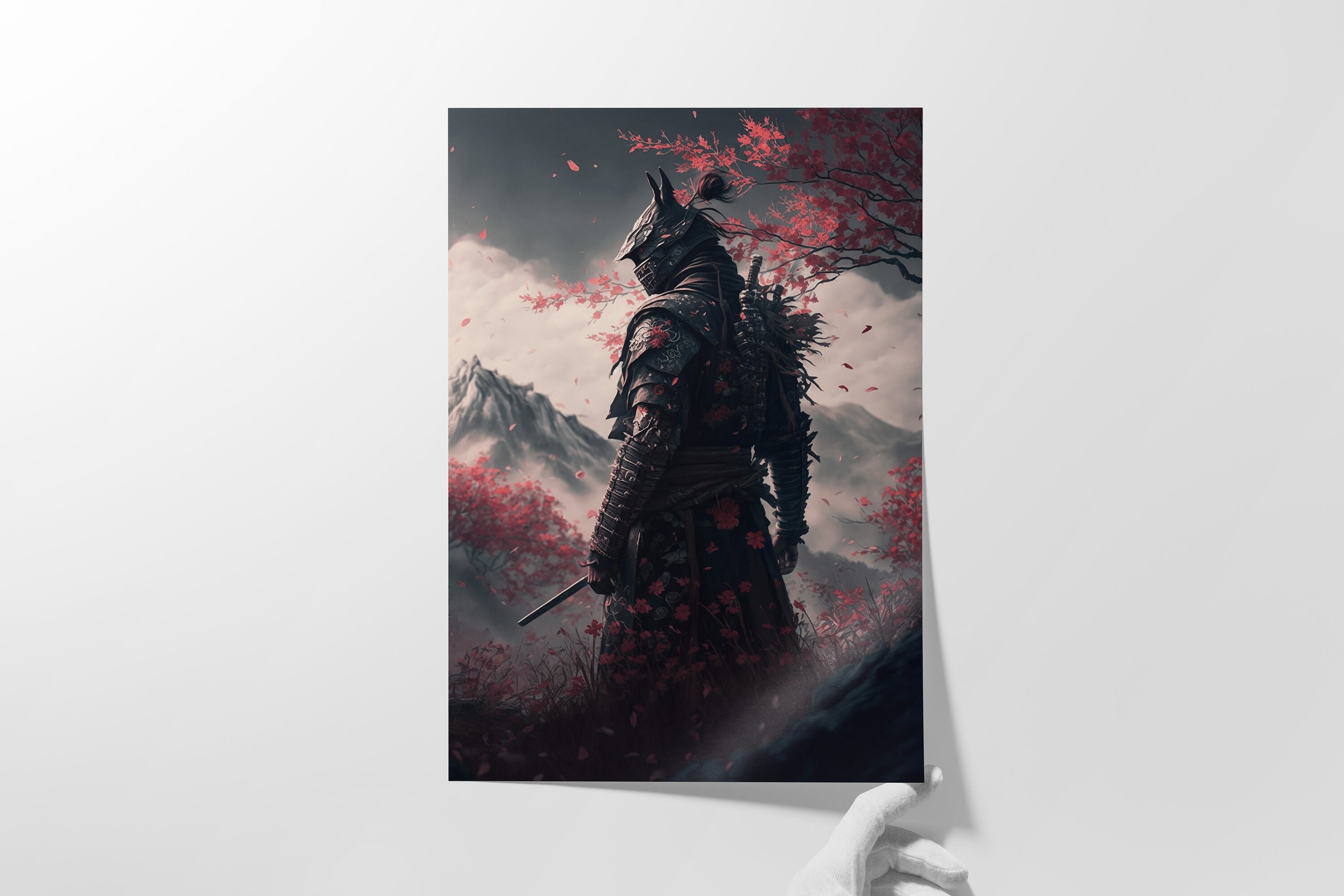 Samurai Wall Art Samurai Ninja Painting Samurai Wall Art for - Etsy