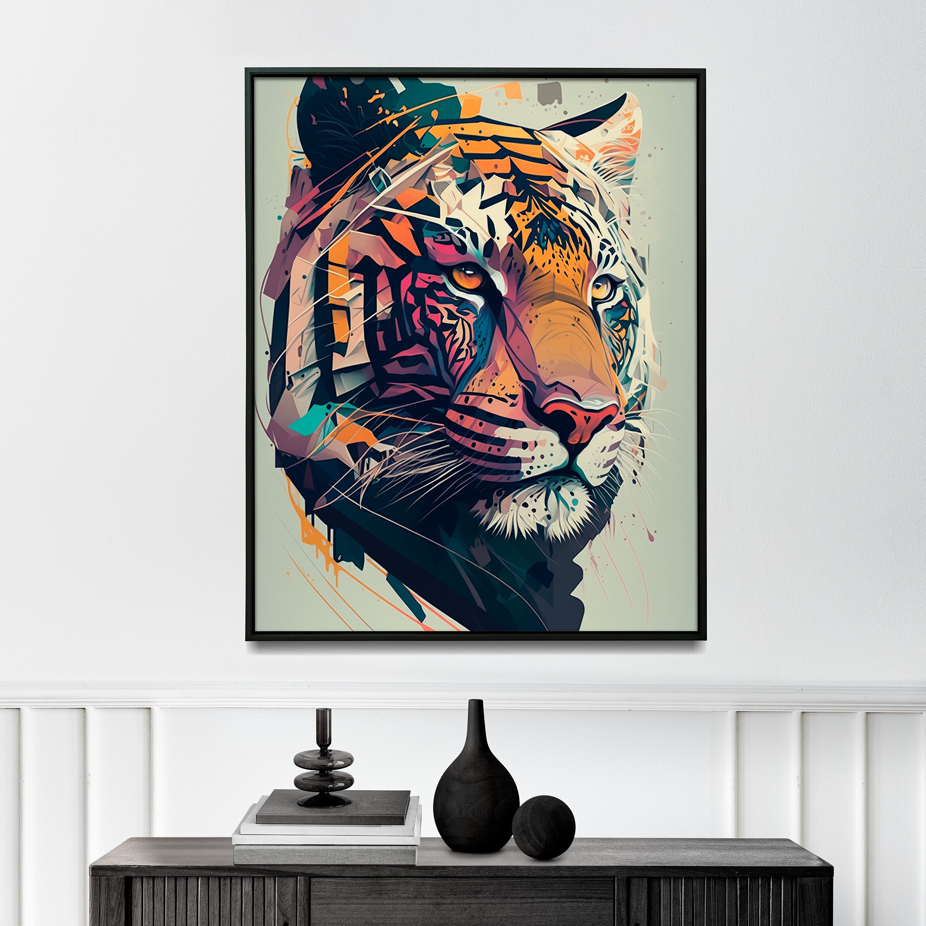 Abstract Tiger Paintings