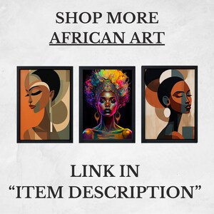 Nubian African Queen Painting African Queen Portrait African Decor ...