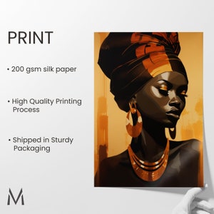 Beautiful African Lady Portrait Ethnic Art Oil Painting Original Art Painting African Culture ...