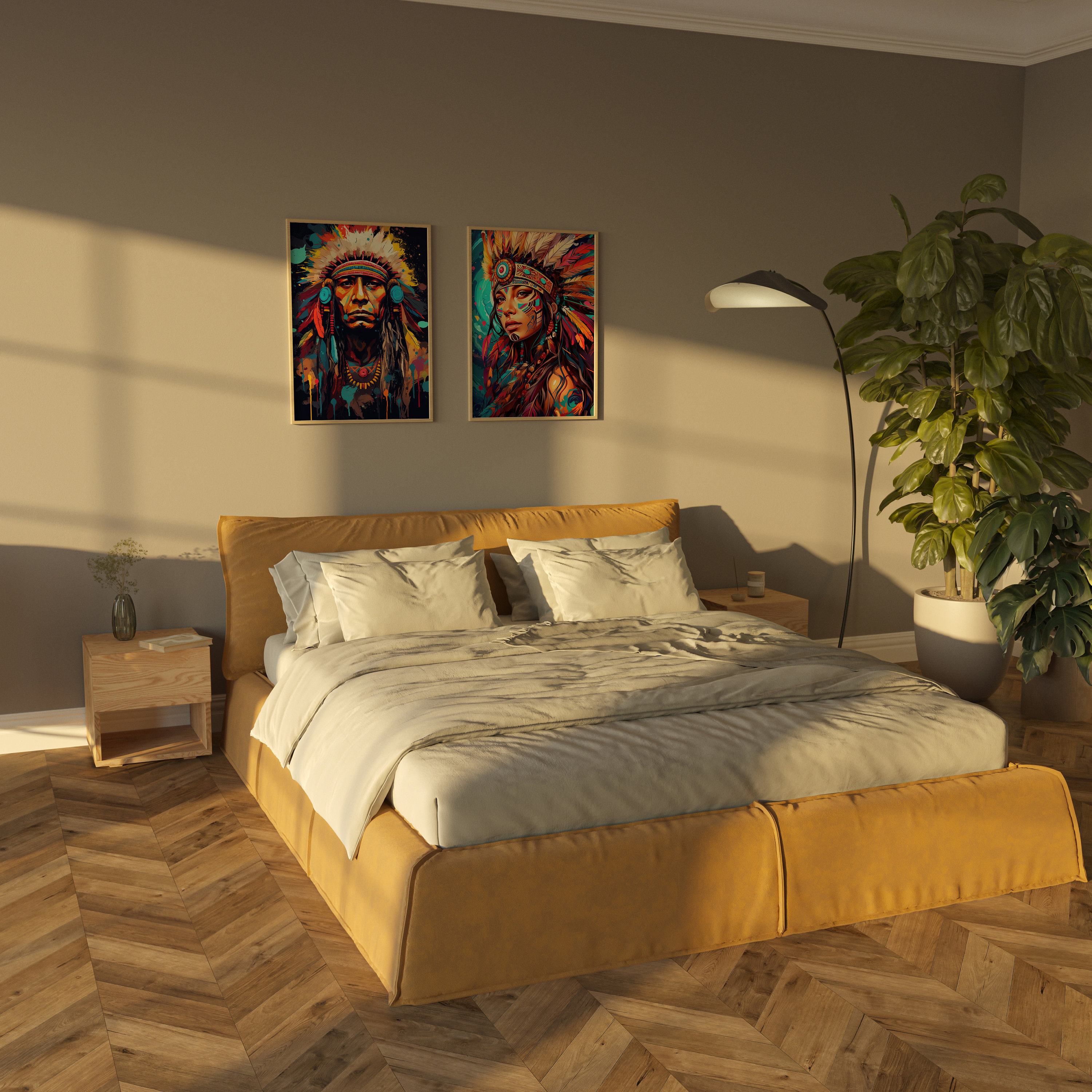 Abstract Native American Art Native American Lady Painting - Etsy