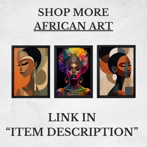 African Woman Wall Art Afrocentric Wall Decor African Art Prints ...