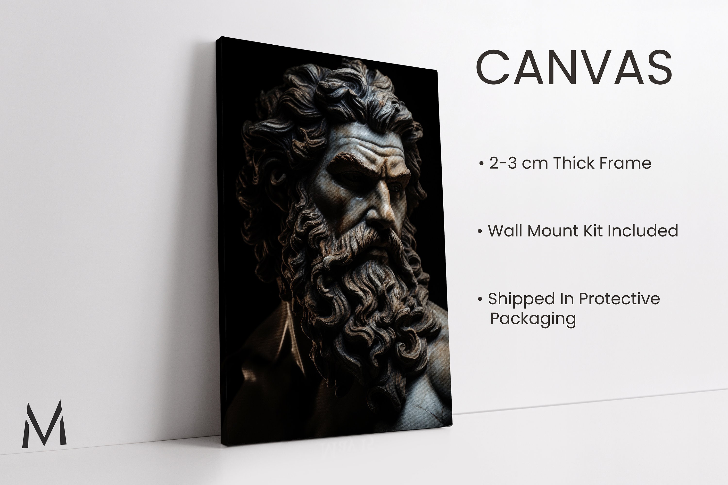 Statue of Zeus Painting Greek God Wall Art Greek Mythology - Etsy Australia