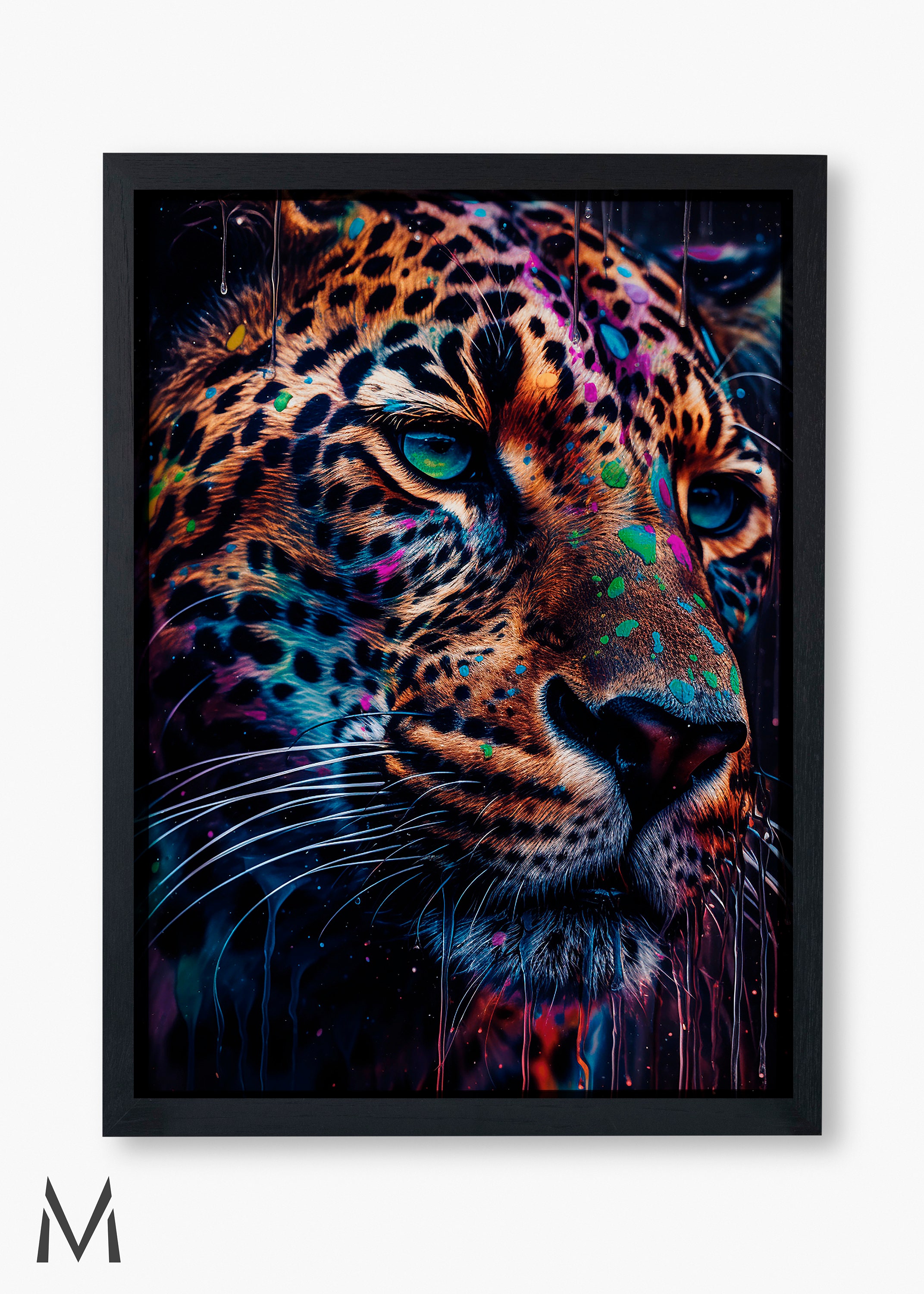 Colourful Abstract Jaguar Art Paint Splatter Jaguar Artwork - Etsy
