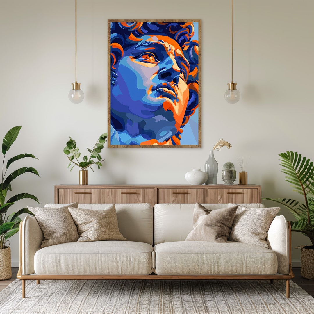 Renaissance David Art Modern Decor Michelangelo David Artwork ...