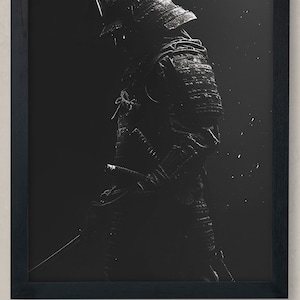 Black Samurai Painting Samurai Black Aesthetic Painting Black Samurai ...