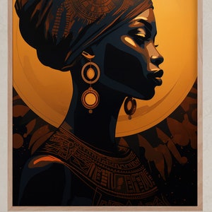 Beautiful African Lady Portrait Ethnic Art Oil Painting Original Art Painting African Culture ...