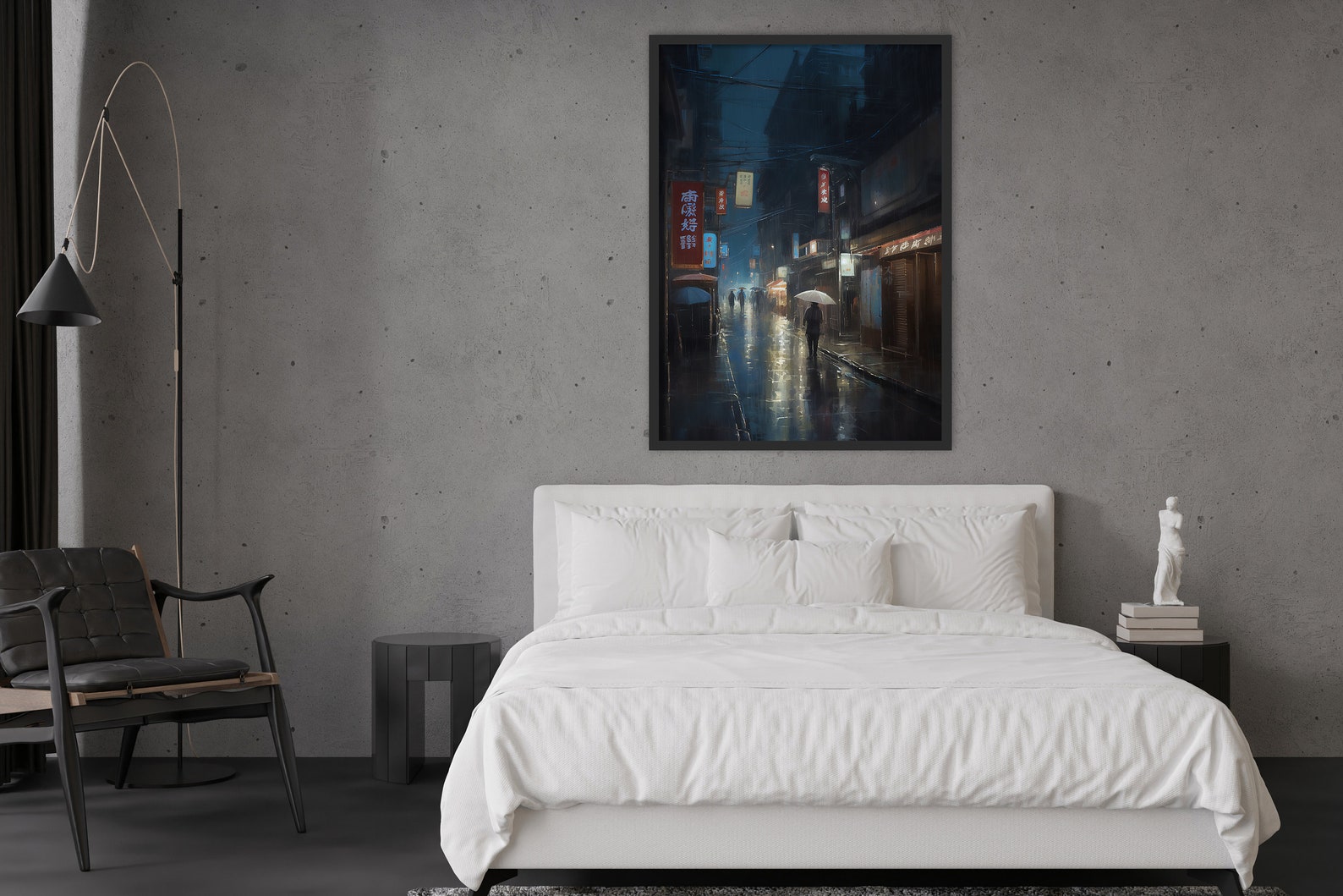 Tokyo Night Painting Oil Painting of Tokyo at Night Cityscape Art of ...