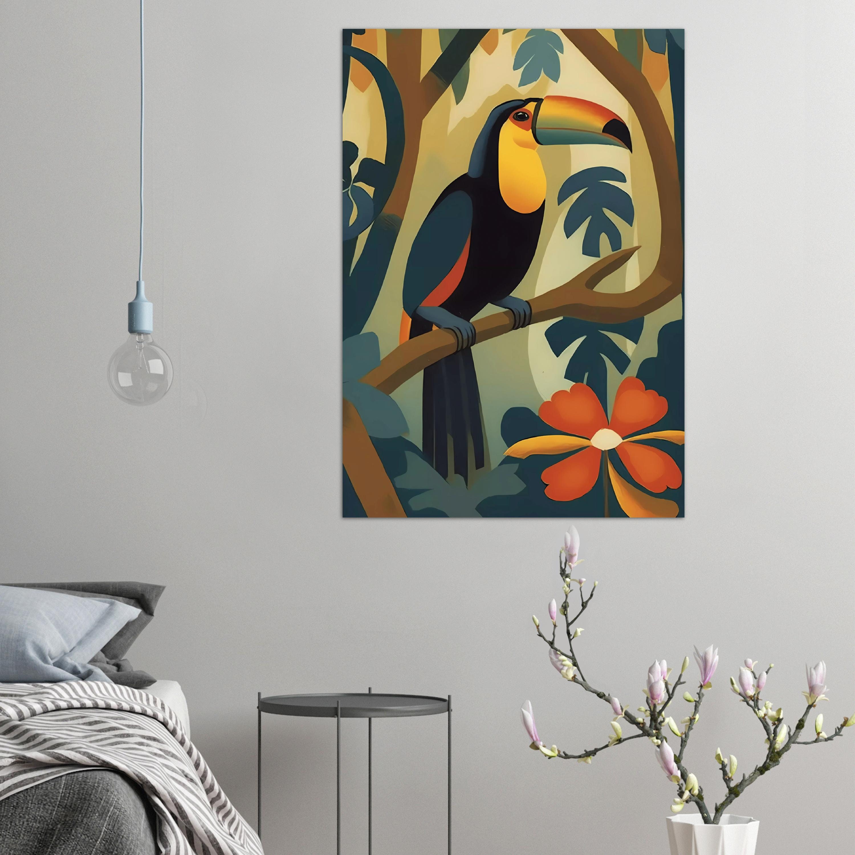 Beautiful Toucan Wall Art Watercolour Jungle Painting for Home - Etsy