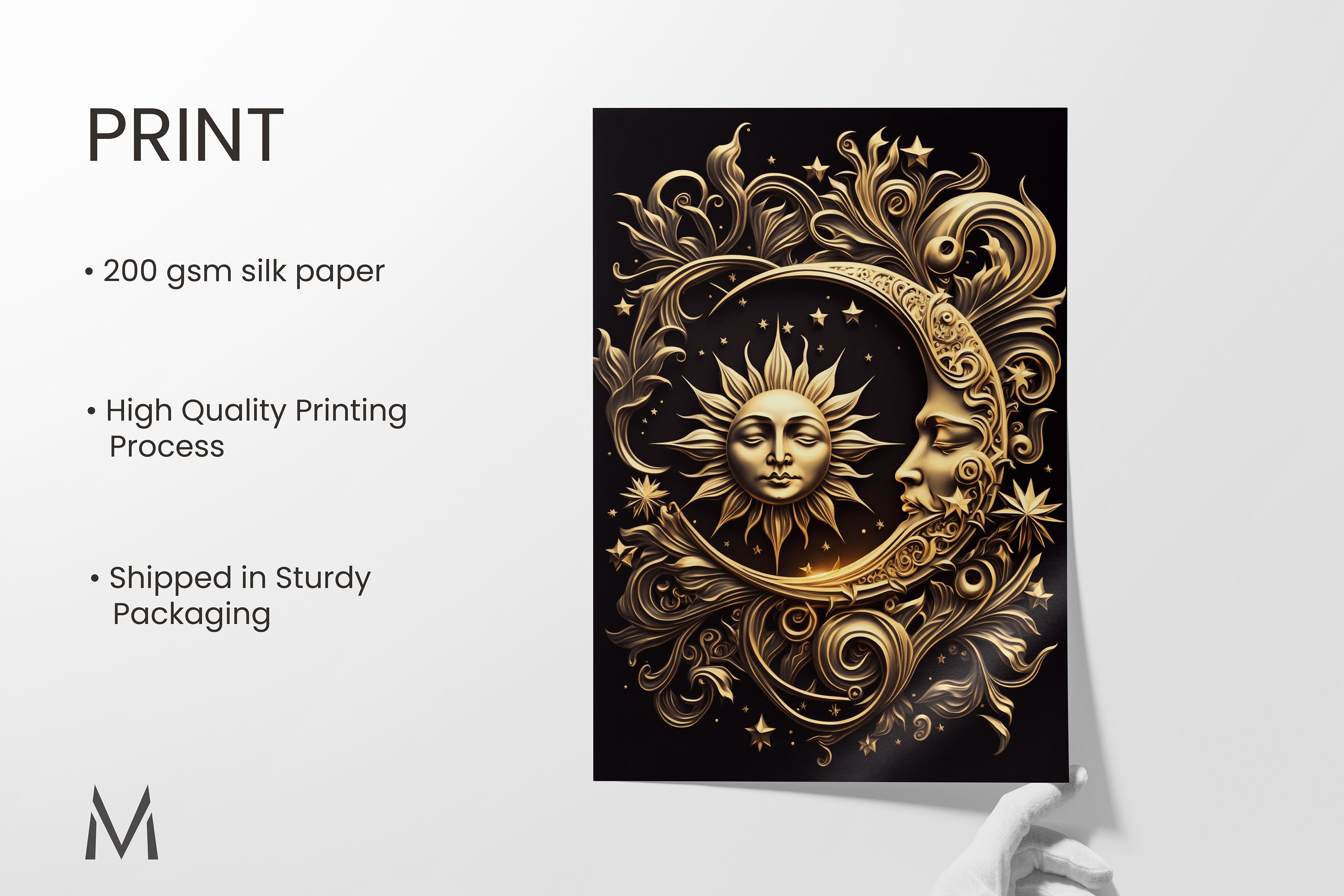 Solstice Wall Art Sun and Moon Painting Sun and Moon Spiritual - Etsy UK