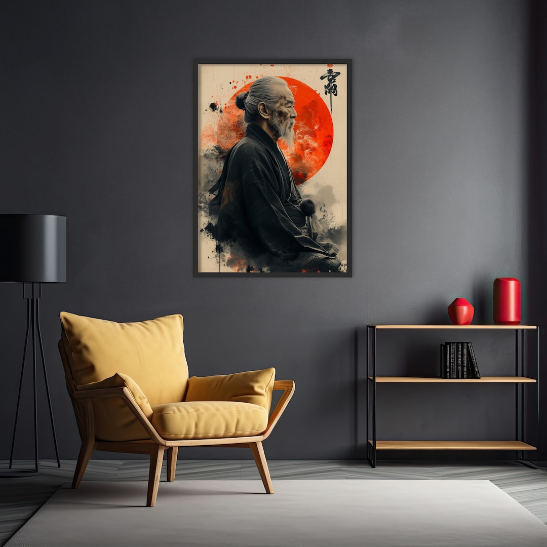 Ancient Samurai Wall Art Japanese Warrior Culture Traditional Samurai ...