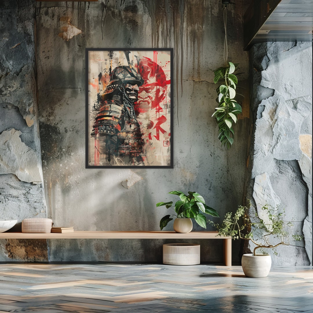 Samurai Wall Art Graffiti Samurai Art Samurai Warrior for Urban Spaces ...
