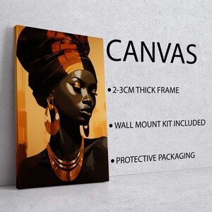 Beautiful African Lady Portrait Ethnic Art Oil Painting Original Art Painting African Culture ...