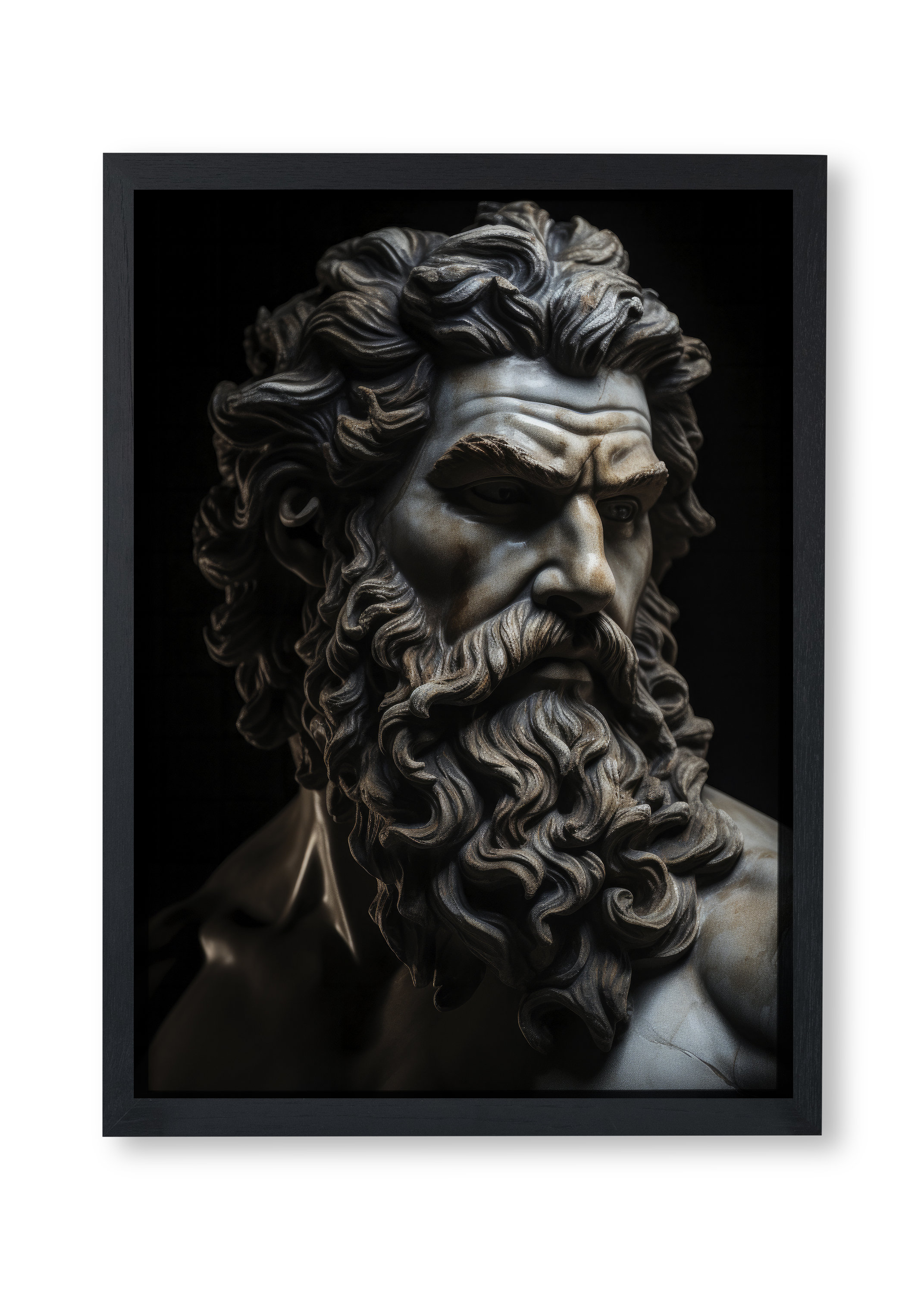 Statue of Zeus Painting Greek God Wall Art Greek Mythology - Etsy Australia