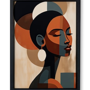 African Woman Wall Art Afrocentric Wall Decor African Art Prints ...