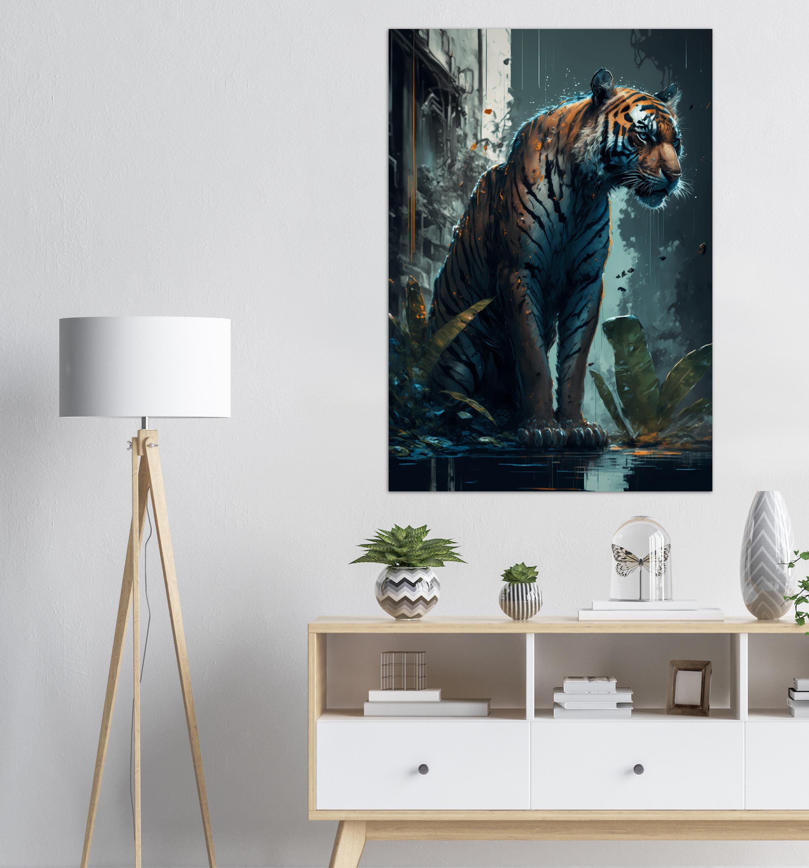 Tiger Painting Wall Art Tiger Print for Home Tiger Poster - Print Art ...