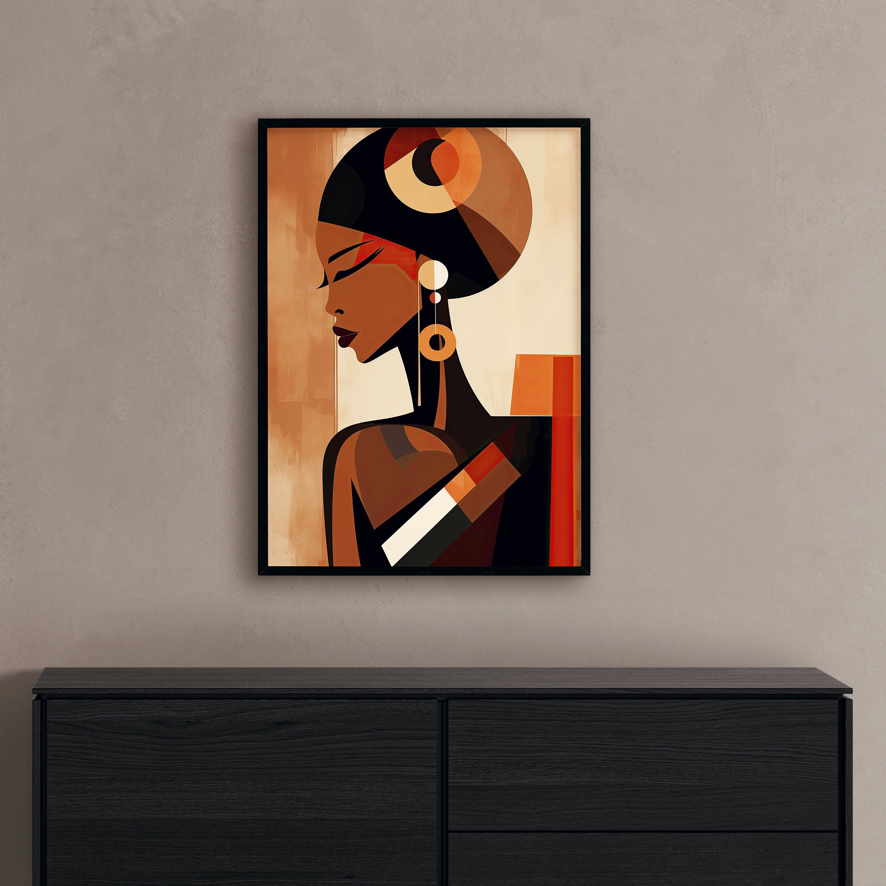 African Woman Wall Art Afrocentric Wall Decor African Art - Etsy