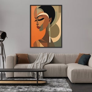African Woman Wall Art Afrocentric Wall Decor African Art Prints ...