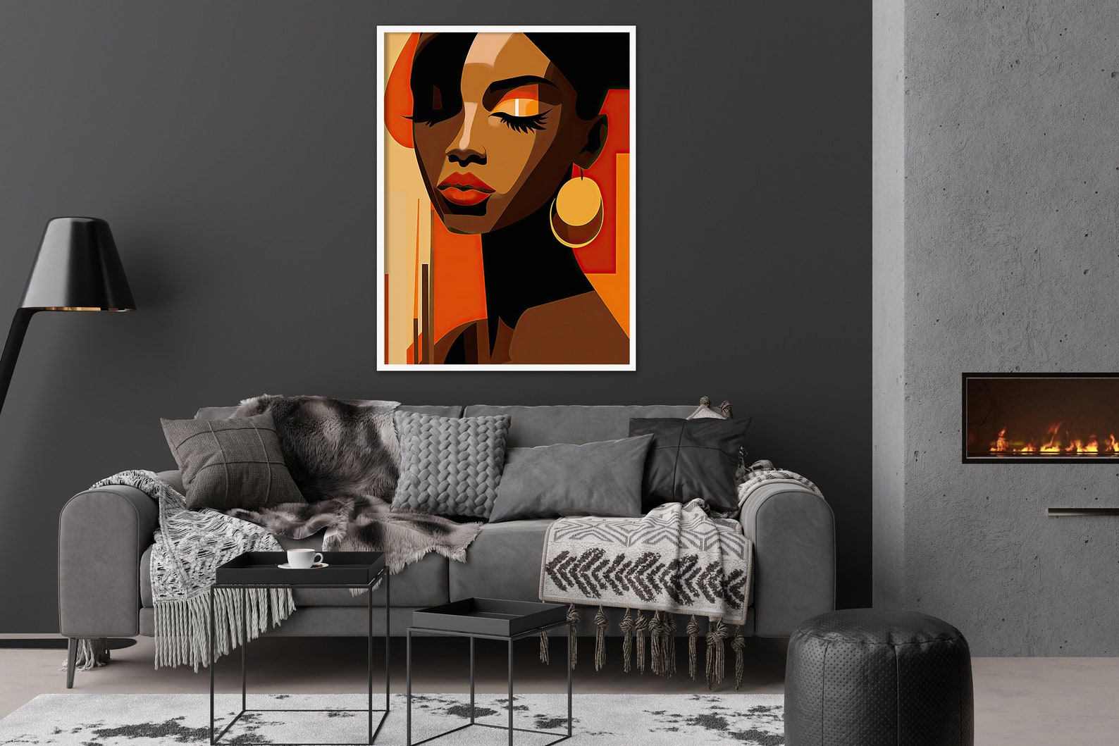 African Woman Wall Art Afrocentric Wall Decor African Art Prints ...