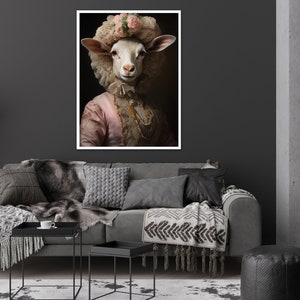 Renaissance Sheep Painting Sheep in Classical Art Renaissance-style ...