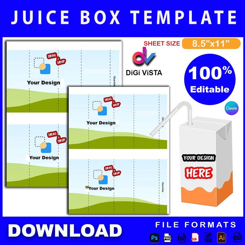 Juice Box Wrapper - Etsy