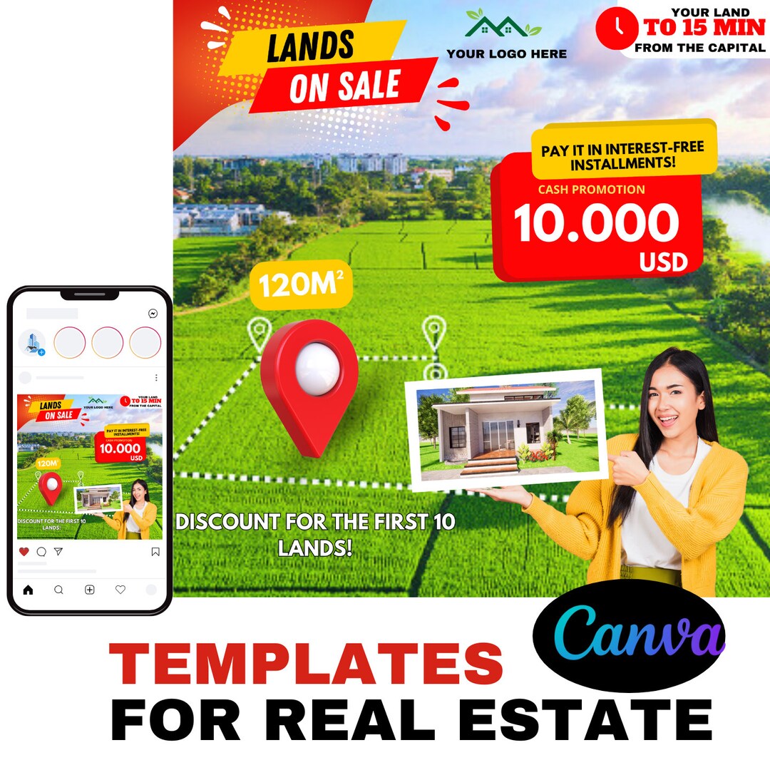 Templates for Real Estate, Sale of Plots, Land, Lots and Real Estate ...