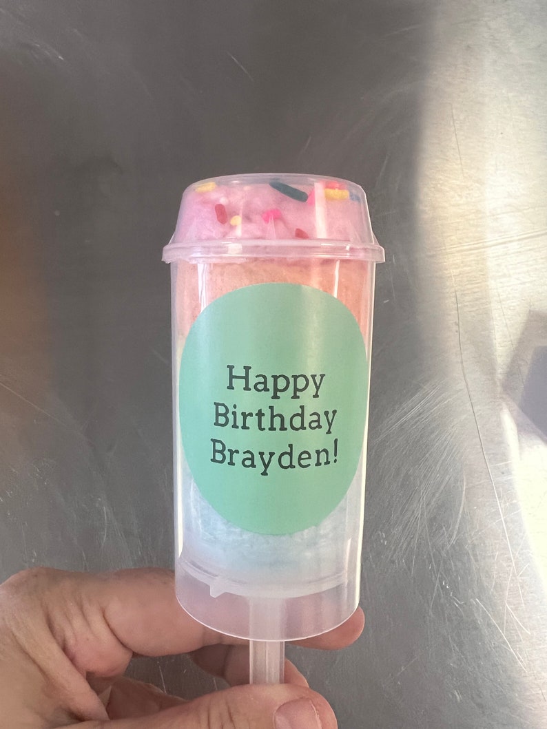 Fresh Cotton Candy Push Pop Party Favors, Birthday/special Occassions ...