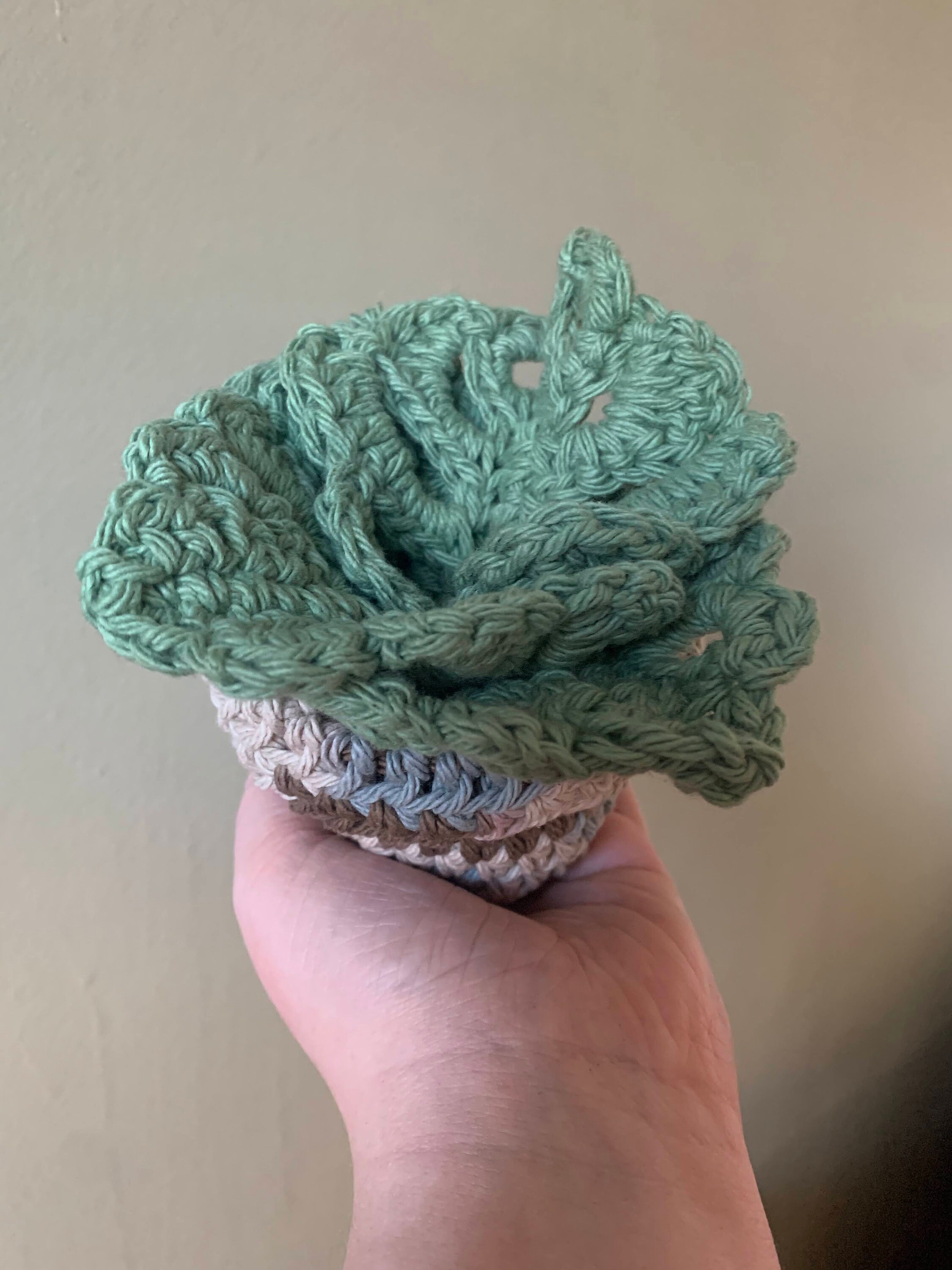 Monstera Leaf Coaster & Pot Crochet Leaf Coaster Set Handmade Coaster ...