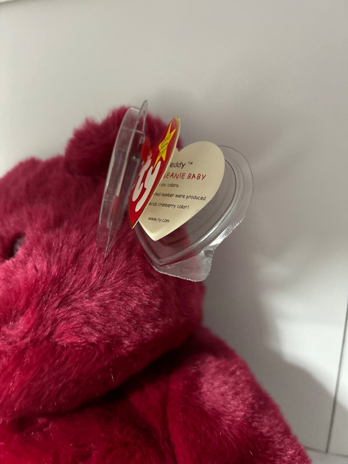 TY Beanie Babies Maroon Dark Red Bear teddy 1990s Retired Plush Toy - Etsy