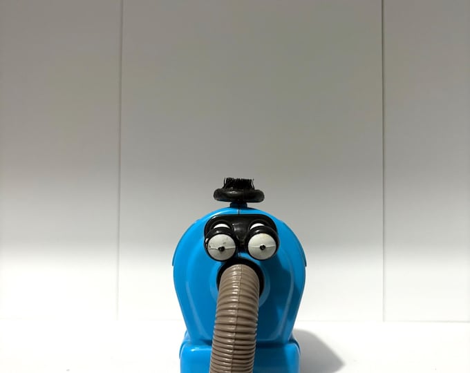 Vintage Blue Teletubbies Hoover Noo Noo Plastic Toy Figure With Moving ...