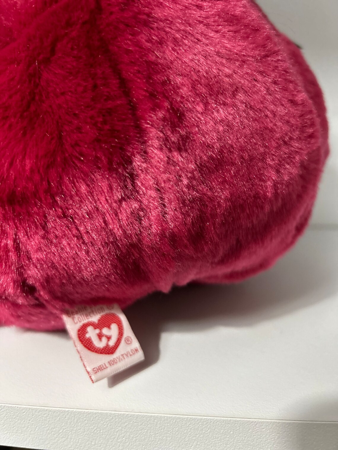 TY Beanie Babies Maroon Dark Red Bear teddy 1990s Retired Plush Toy - Etsy