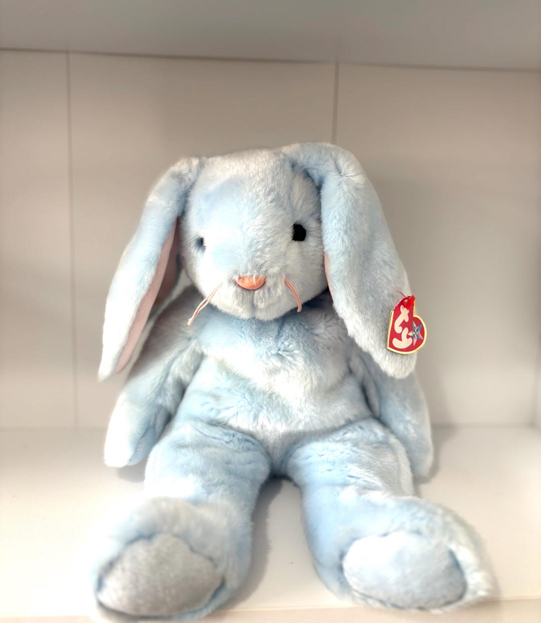 Ty Beanie Buddy Flippity the Baby Blue Bunny Rabbit Retired Beanie ...