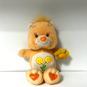 Mcdonalds Miniature Orange Care Bear 'share Bear Flower Plush Toy 5 ...