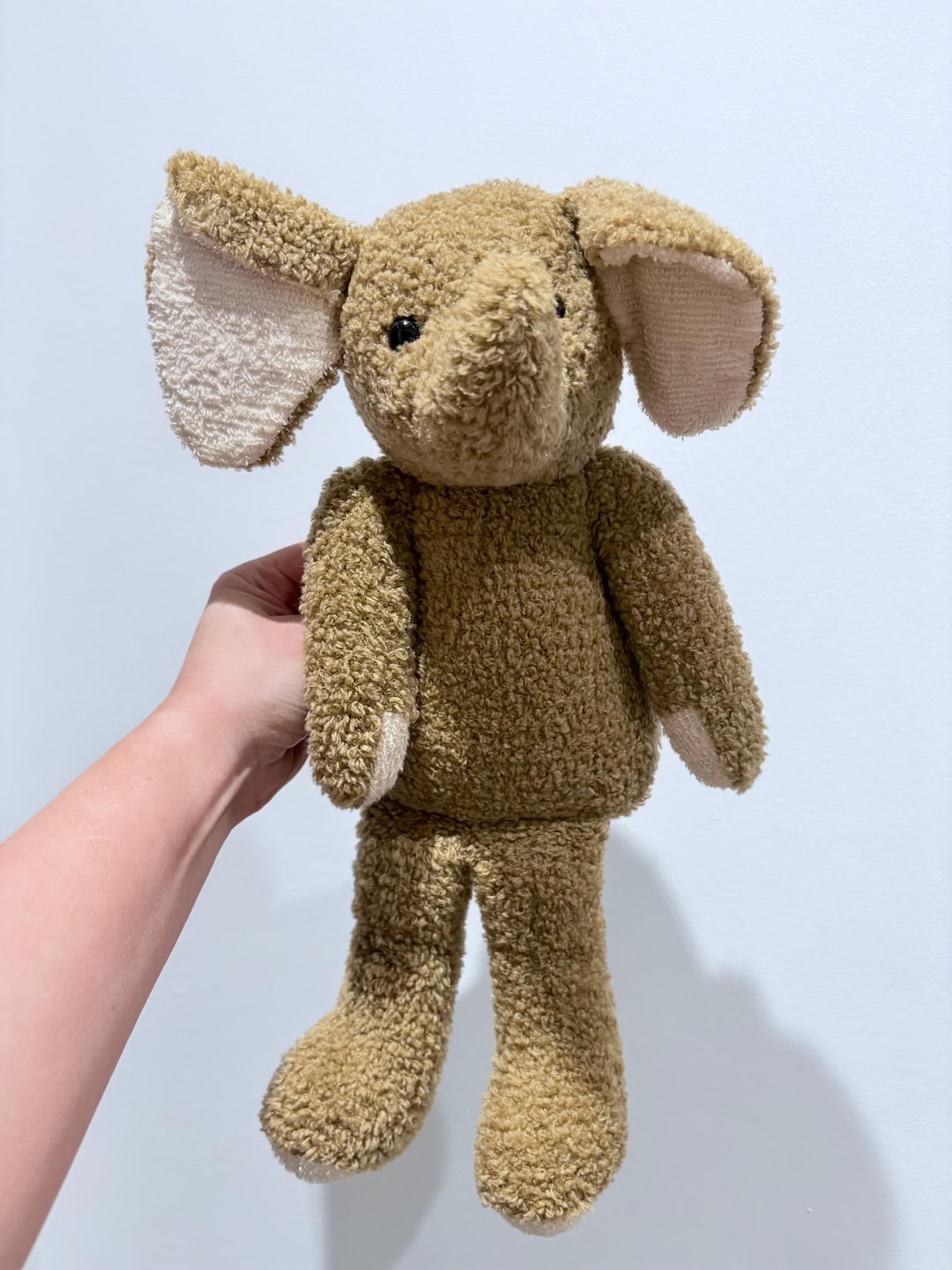 Rare Van Cleef Vintage Brown Medium Elephant Plush Soft Toy Retired ...