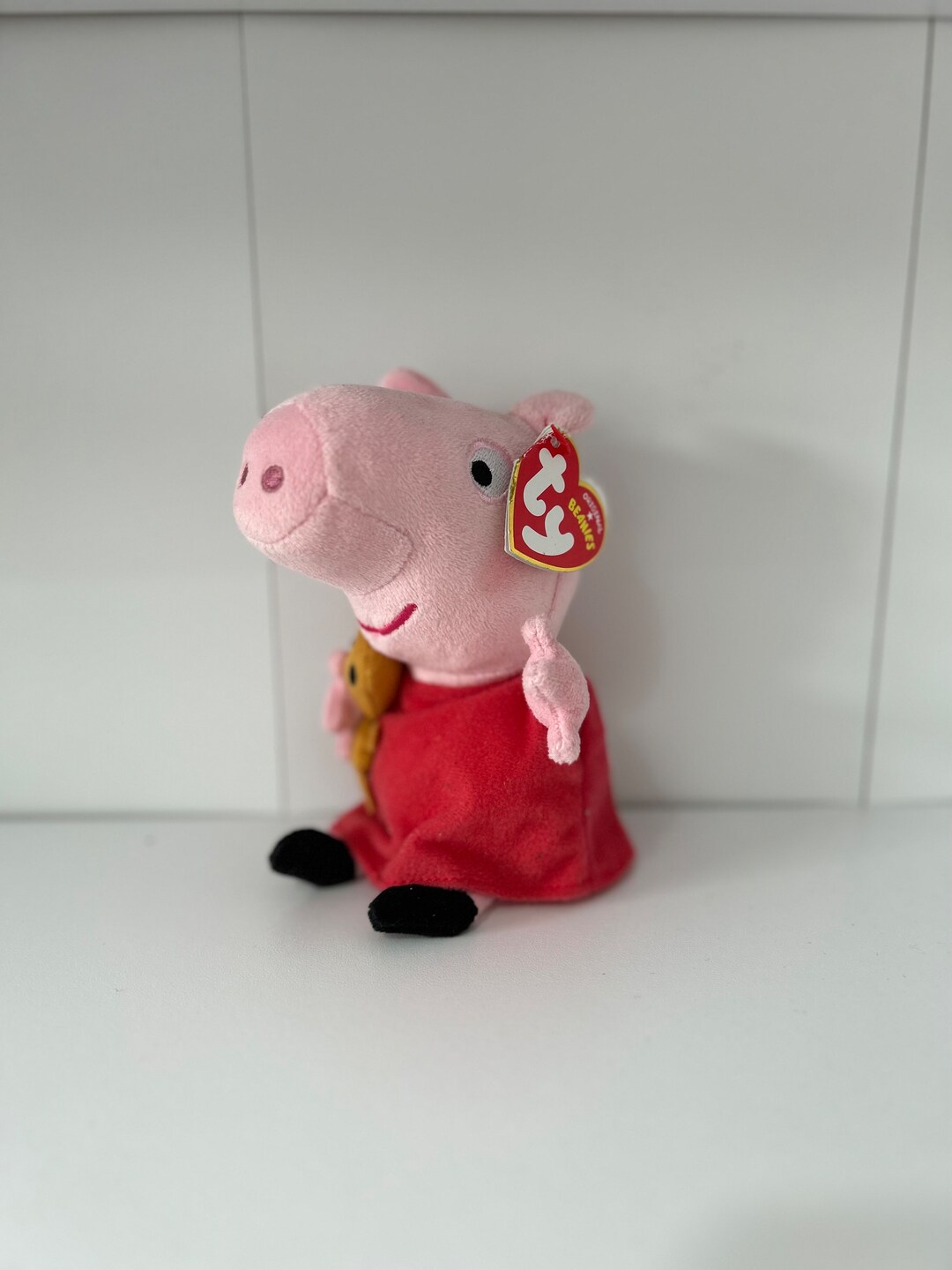 Peppa Pig and Teddy Ty Beanie Babies Plush Soft Toy Nick Jr Pre School ...