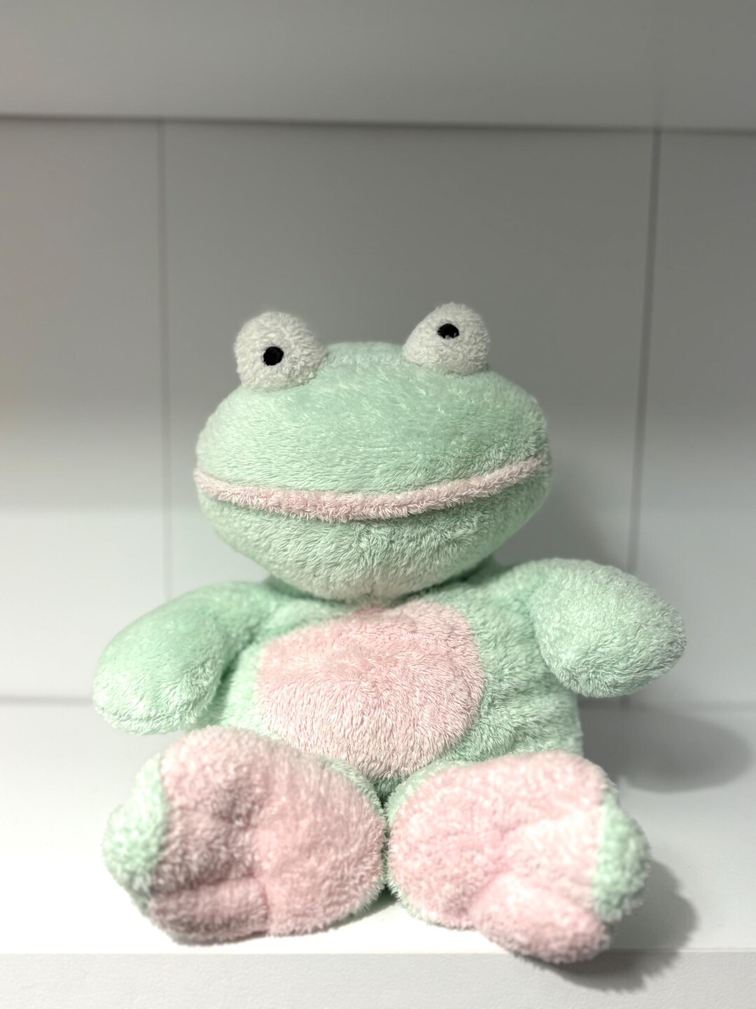 Ty Pluffies Tubby the Blue & Pink Hippo Plush Soft Toy Retired ...