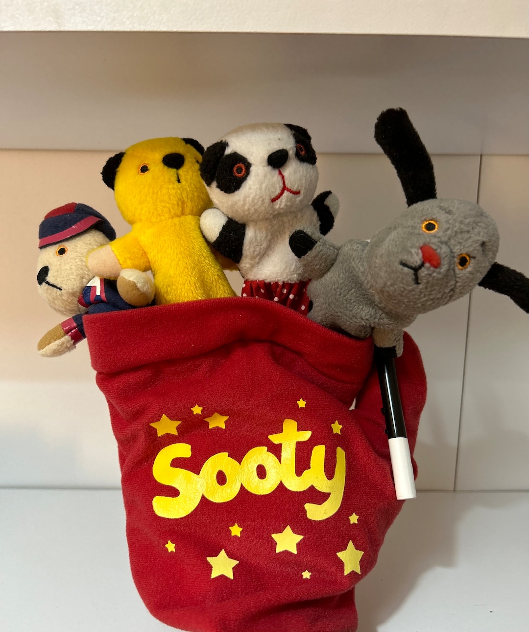 Sooty, Sue, Sweep and Scampi the Bear Hand Puppet the Sooty Show Rare ...
