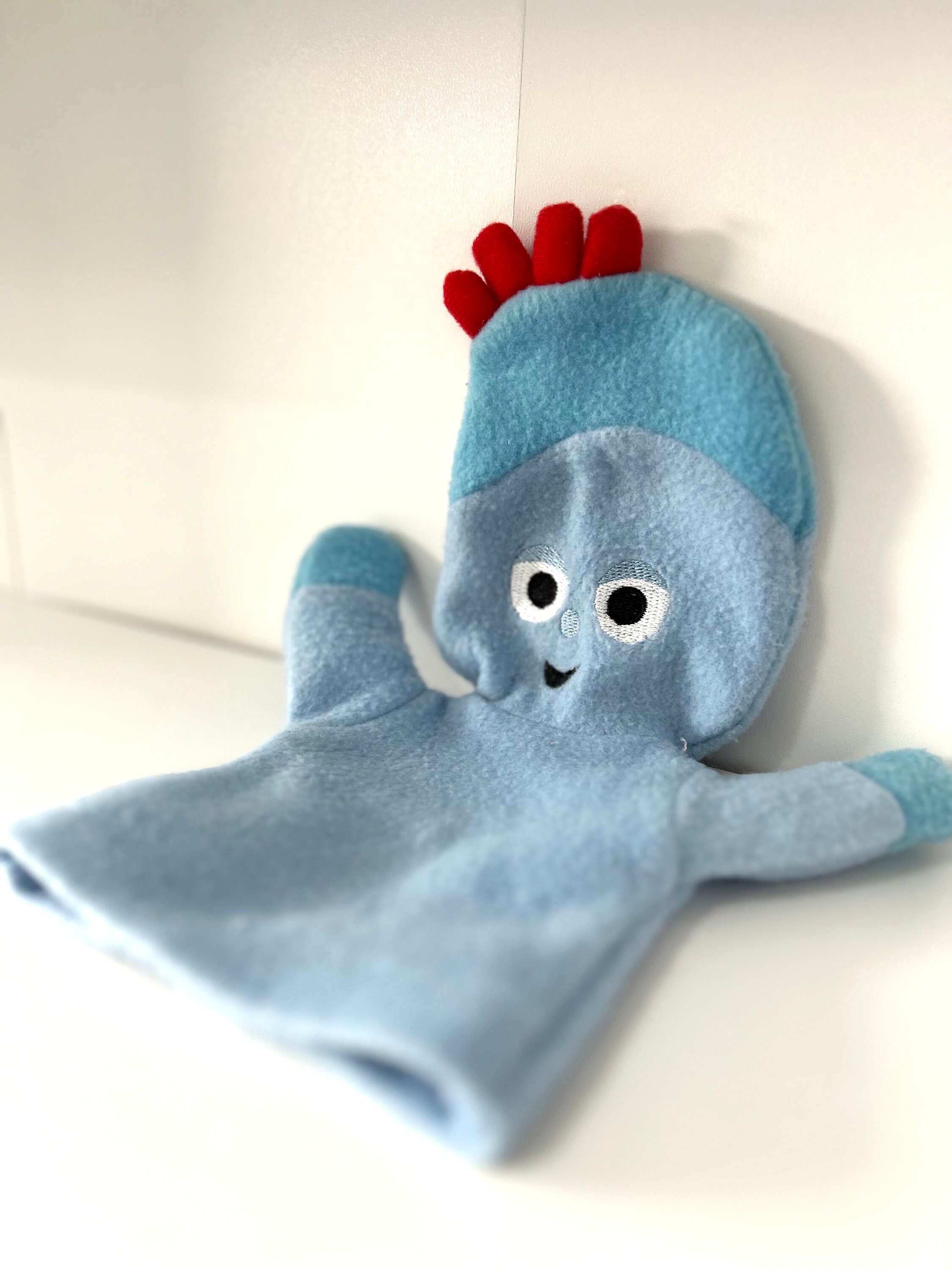Hand Puppet in the Night Garden Iggle Piggle Blue Vintage Soft Toy ...
