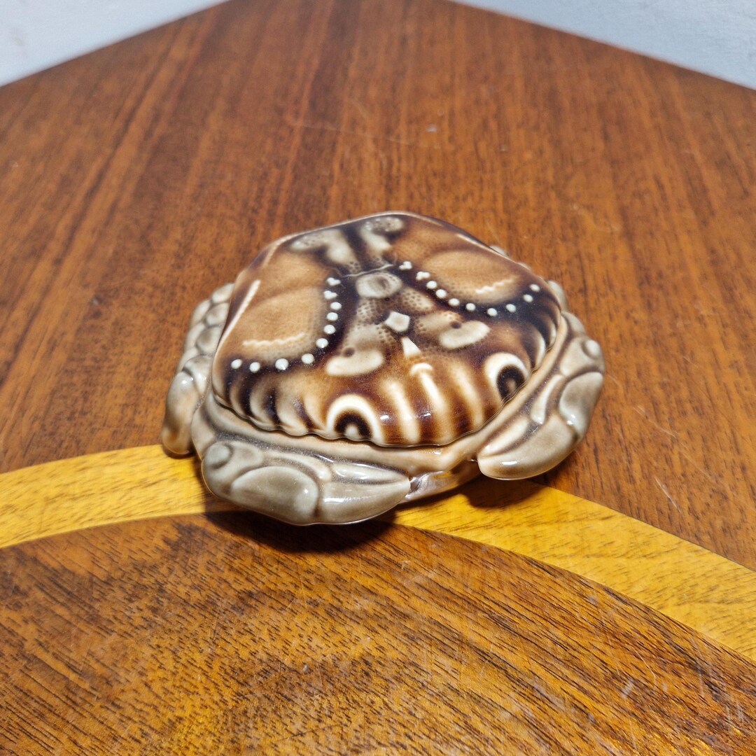 Vintage Wade Porcelain Crab Trinket Pot - Etsy