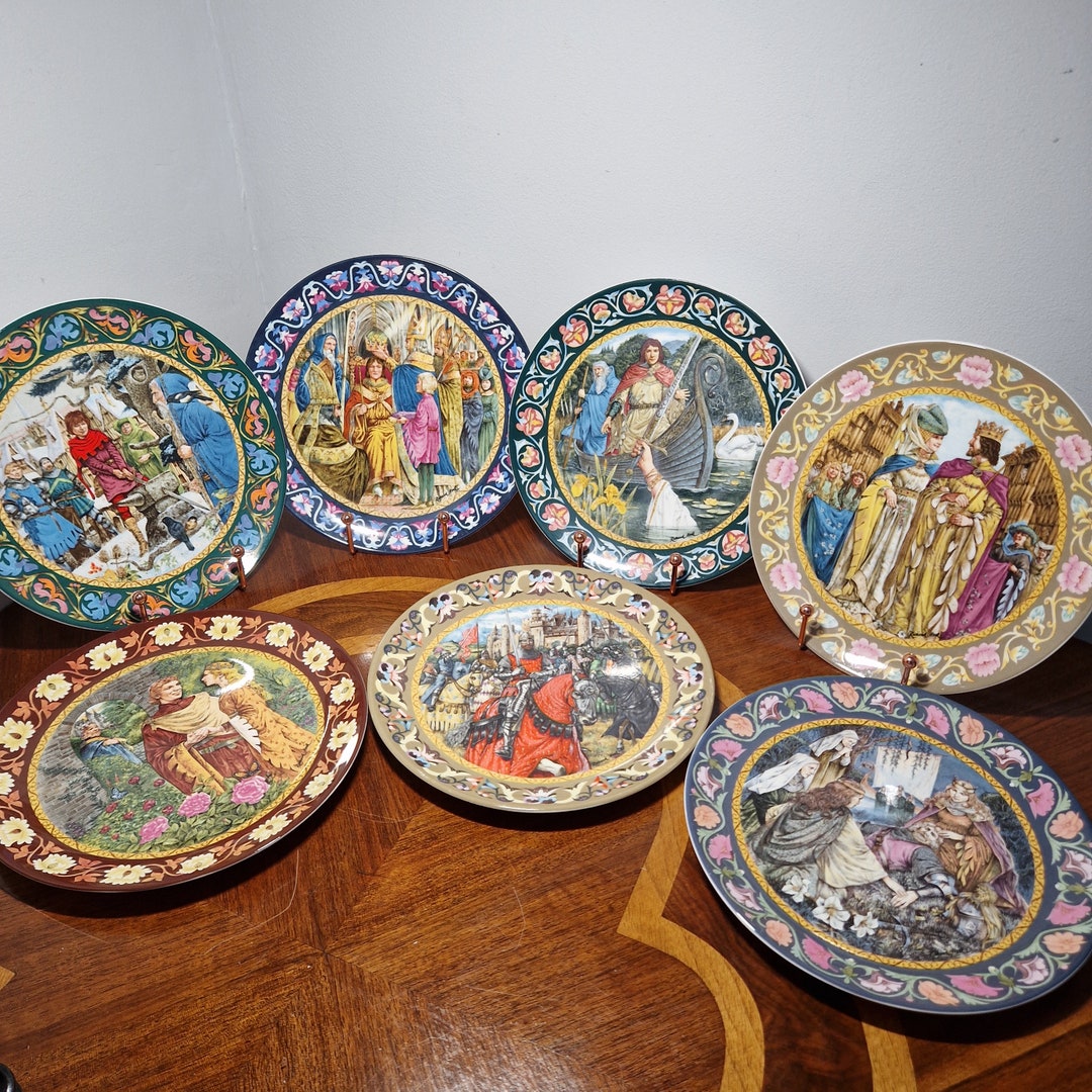 Set of 7 Wedgwood Series the Legend of King Arthur Plates 1980s - Etsy