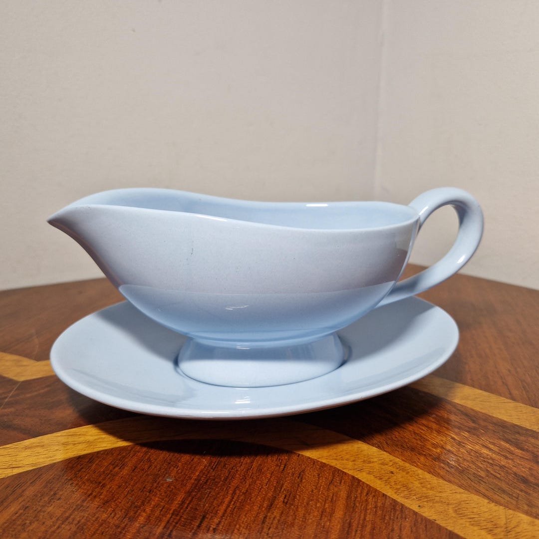 Vintage Spode English Lavender Gravy Boat and Plate - Etsy UK