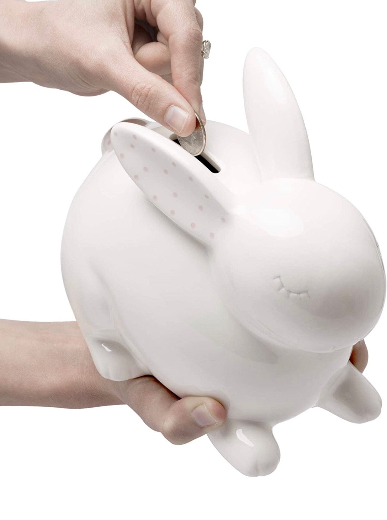 Hand Painted Piggy Bank Personalized Bunny Bank Nursery - Etsy