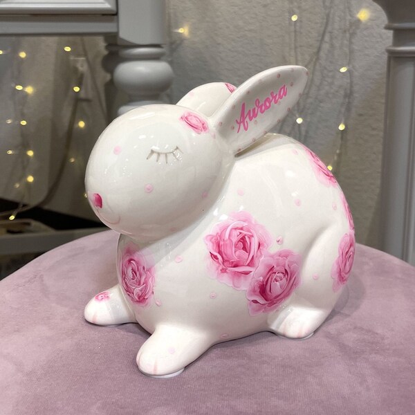 Bunny Piggy Bank - Etsy