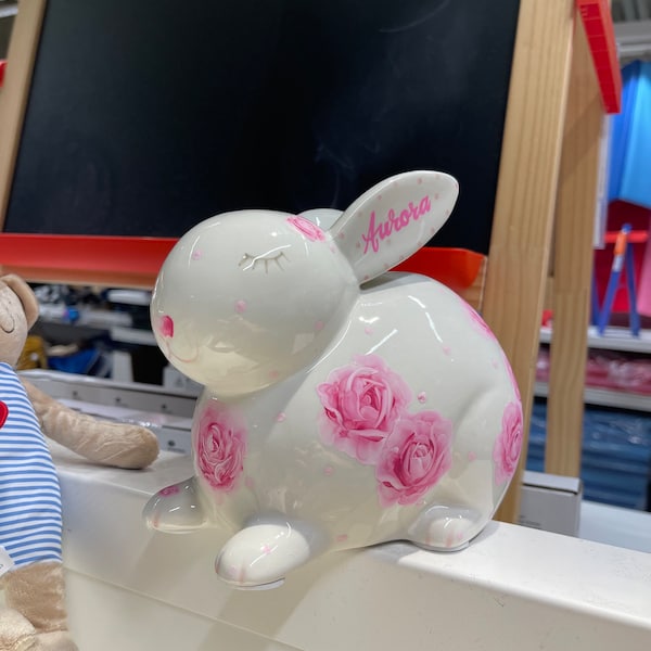 Bunny Piggy Bank - Etsy