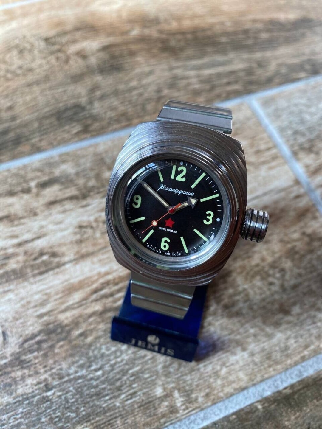 Vintage Vostok Watch Amphibian Mechanical Black Dial Custom - Etsy