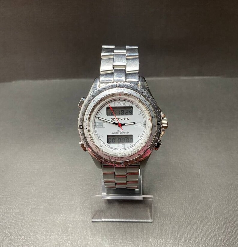Vintage Original TOYOTA Watch Sport Chronograph Alarm Chrono - Etsy ...