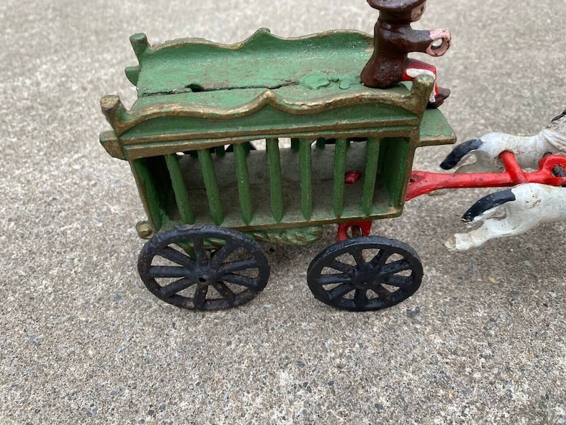 Antique Cast Iron Circus Wagon Cage Driver Horse Drawn Germany - Etsy