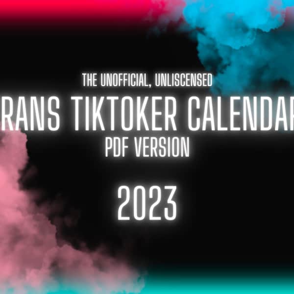 Transgender Calendar - Etsy